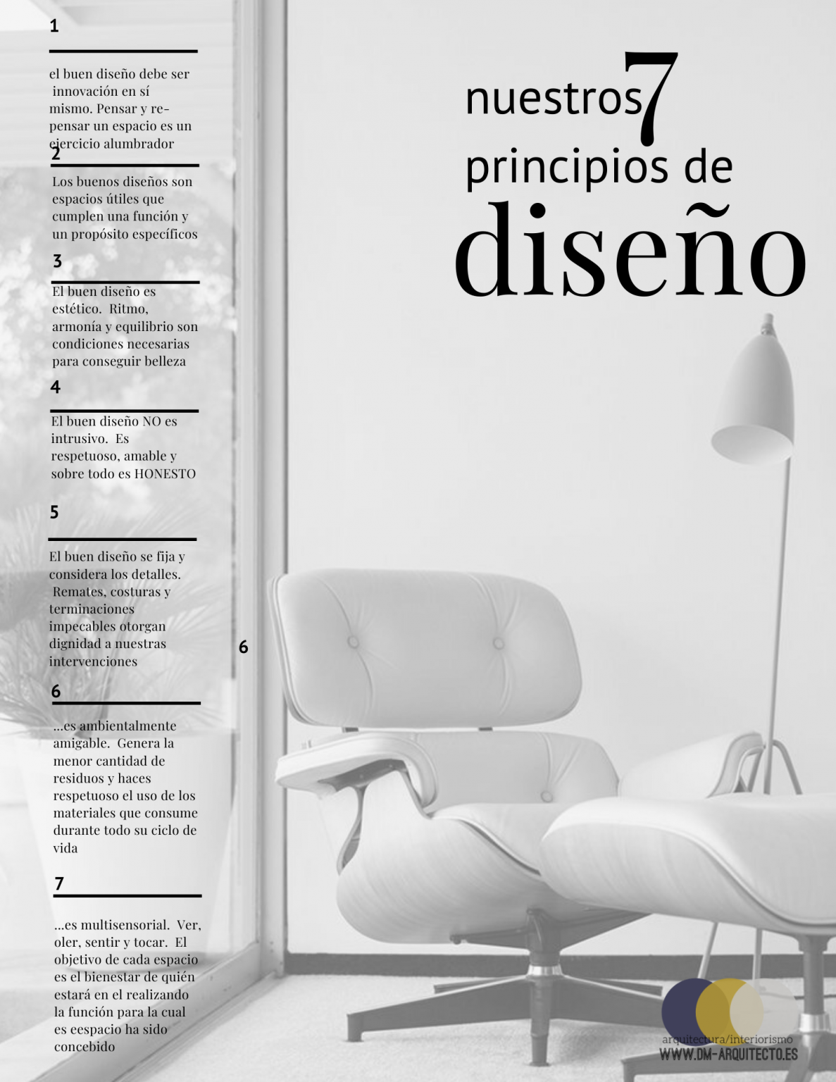 7 principios de diseño e interiorismo - David Morales Arquitecto